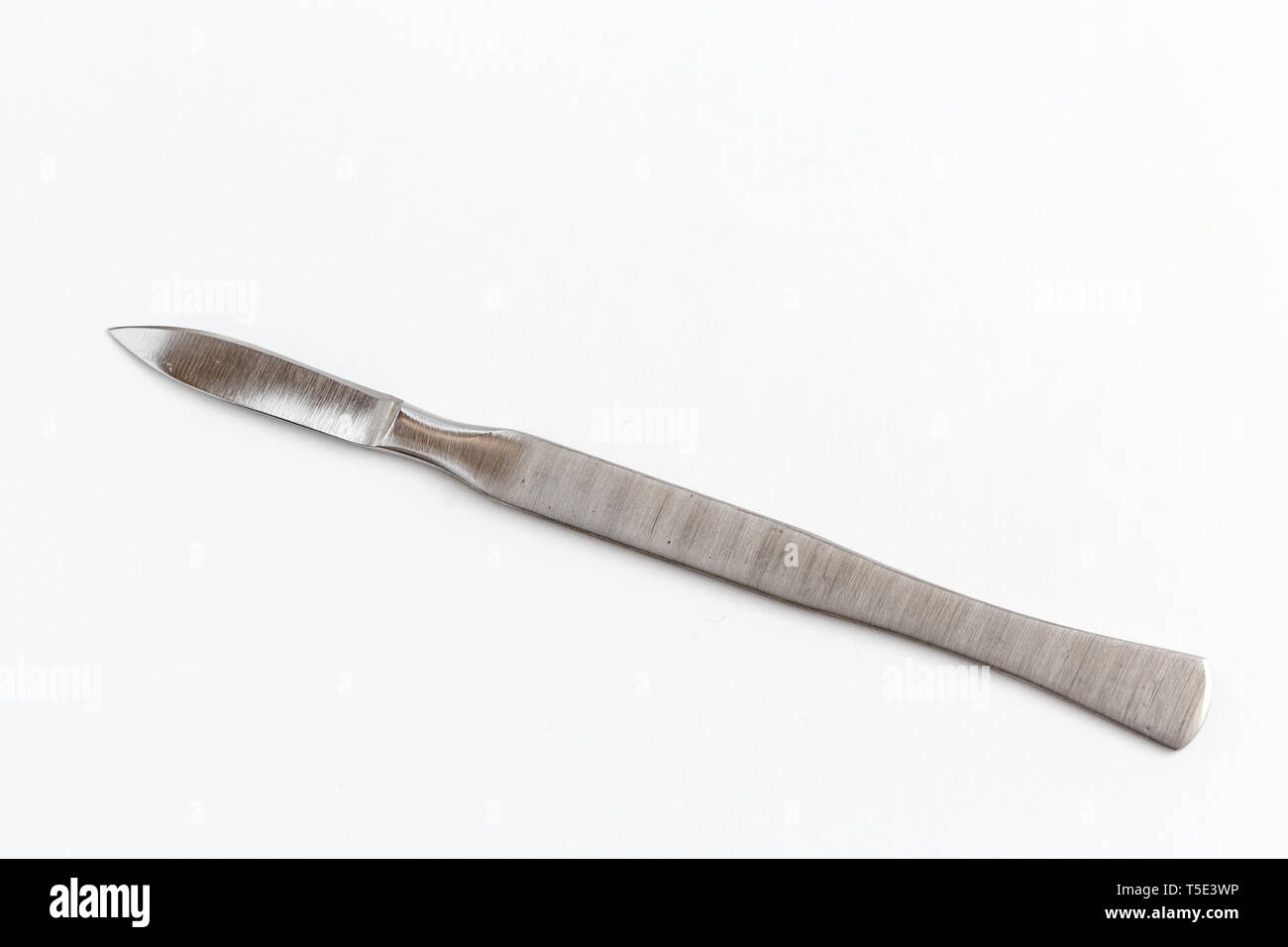 surgical instruments on white background Stock Photo - Alamy