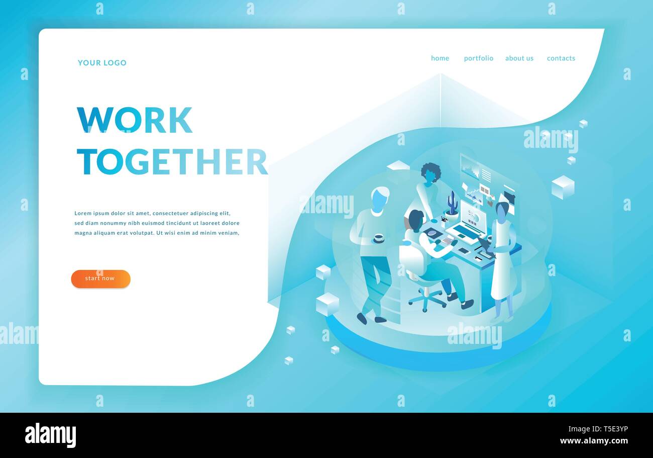 Isometric perspective people hi-res stock photography and images - Alamy