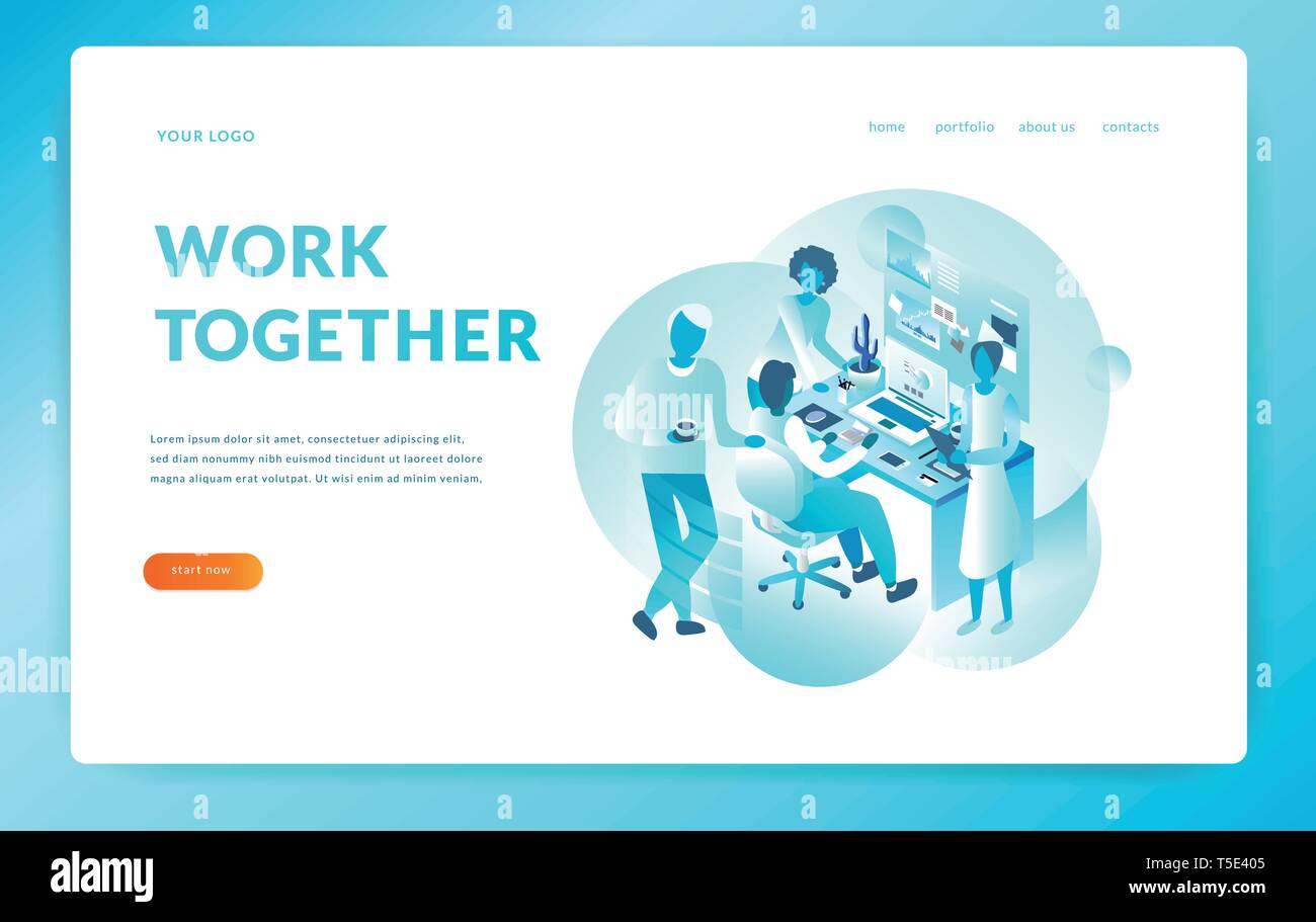 Diversity co workers Stock Vector Images - Alamy