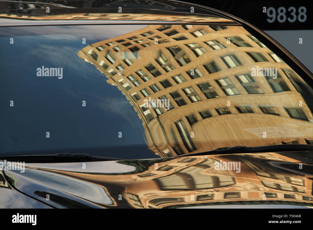 Reflection Reflections In Car Window High Resolution Stock Photography ...