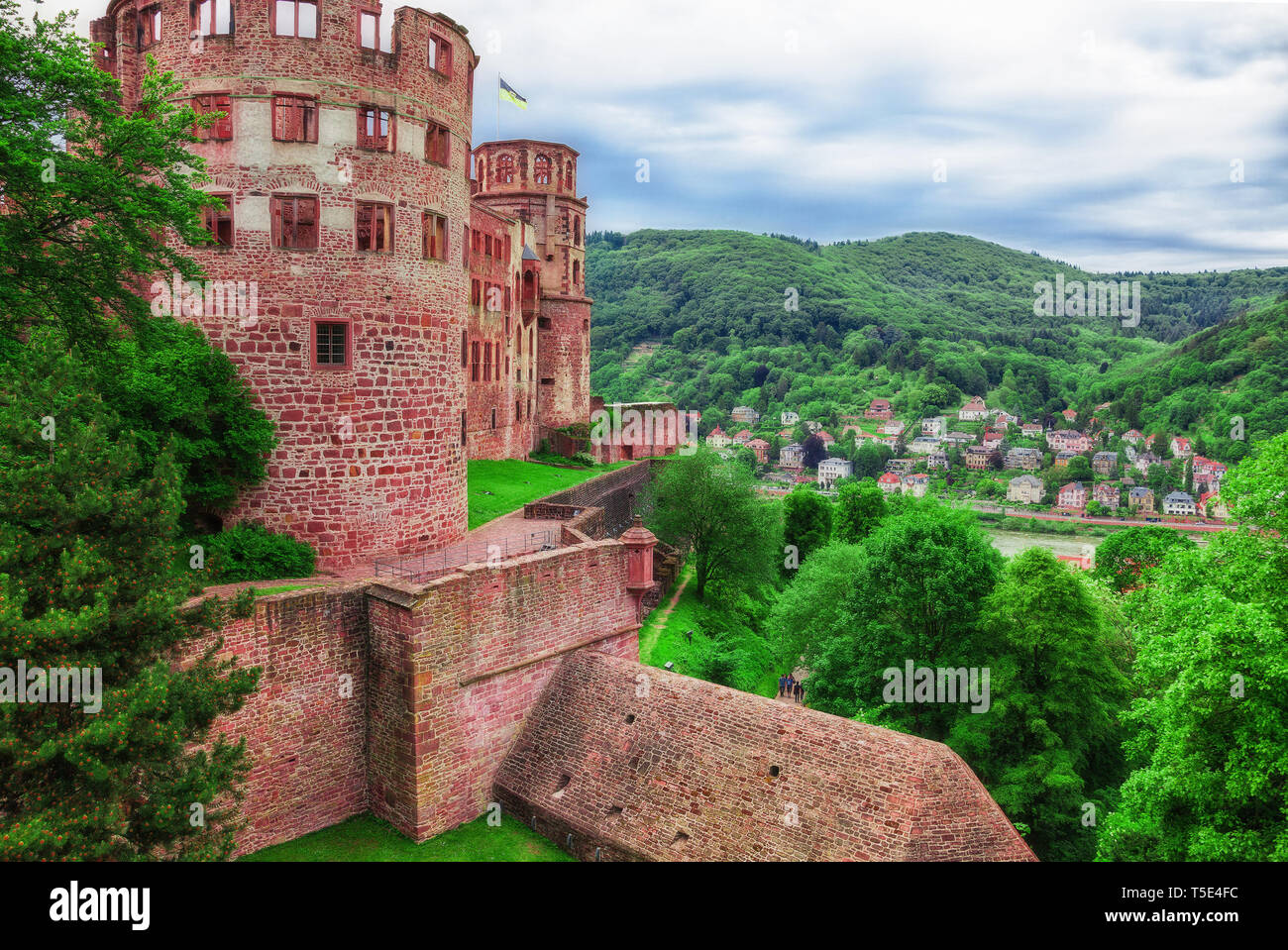 The castle ruin in Heidelberg in Germany Stock Photo - Alamy