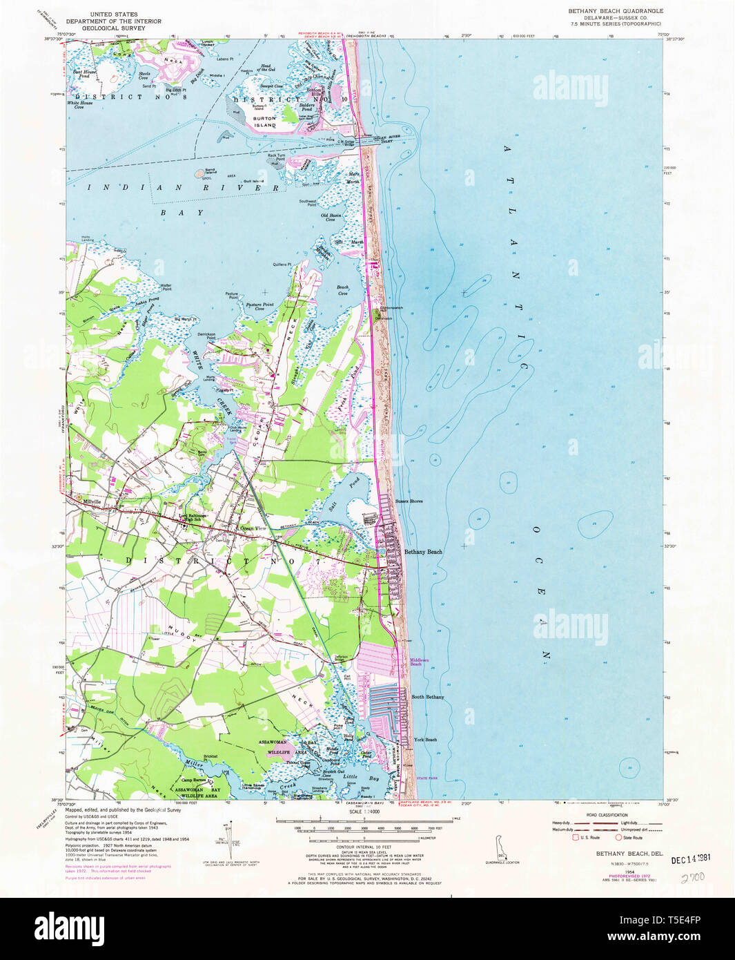 Map of bethany hi-res stock photography and images - Alamy