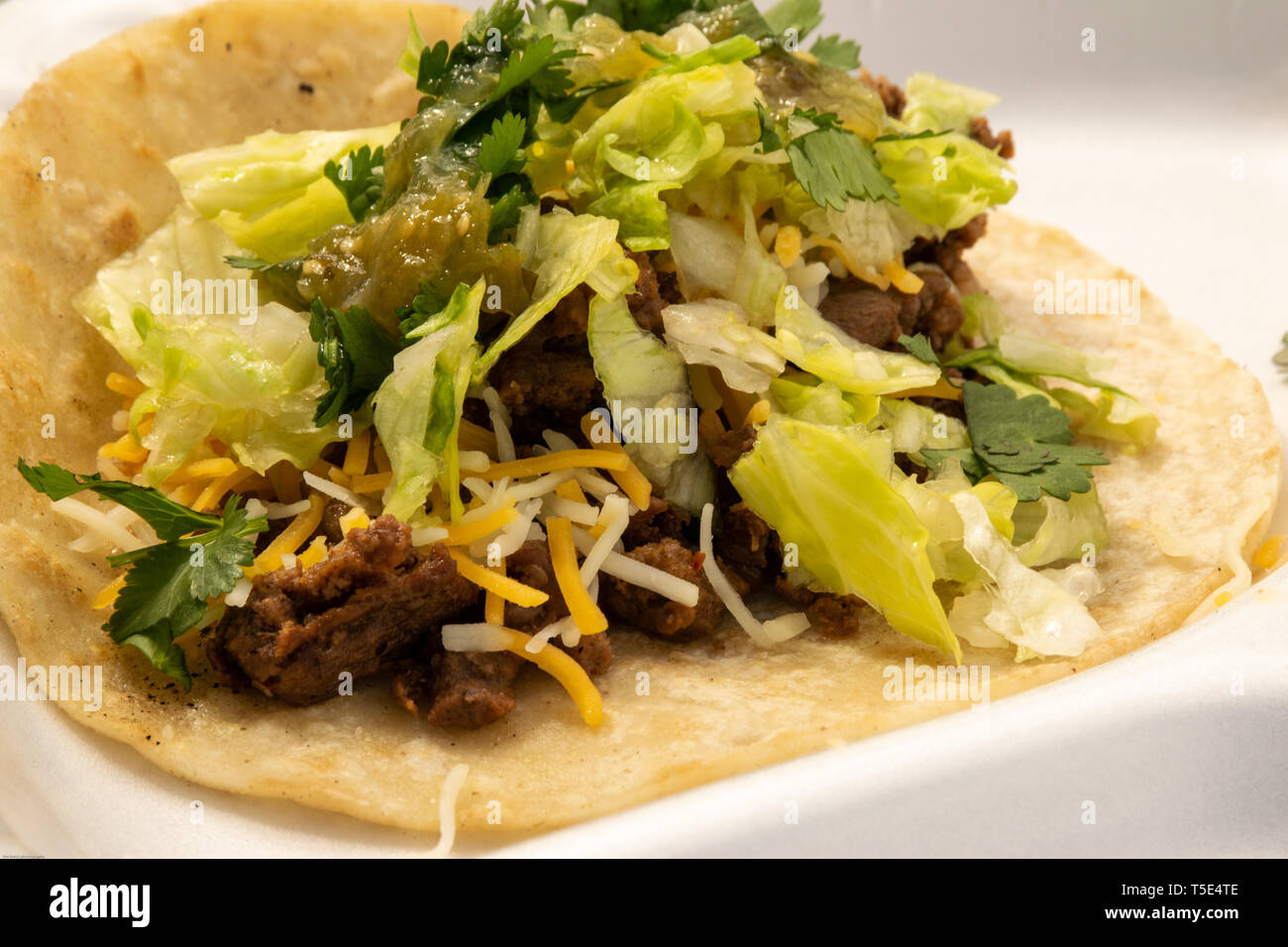 Fresh made Taco Stock Photo - Alamy