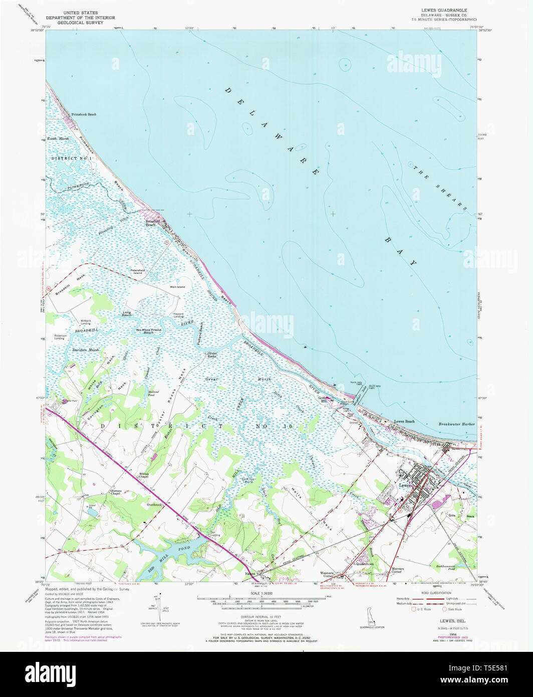 Deleware map hi-res stock photography and images - Alamy