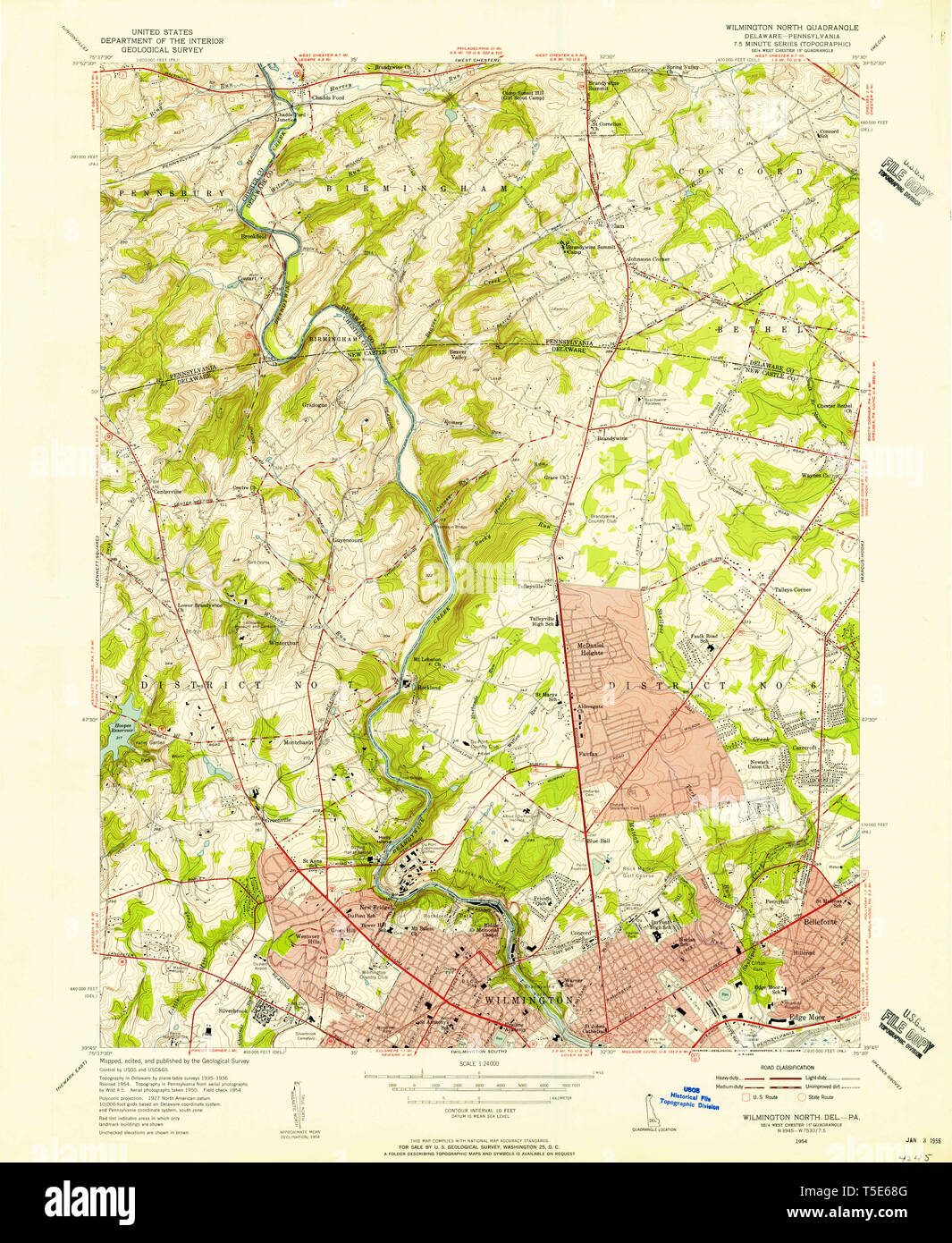 Deleware on map