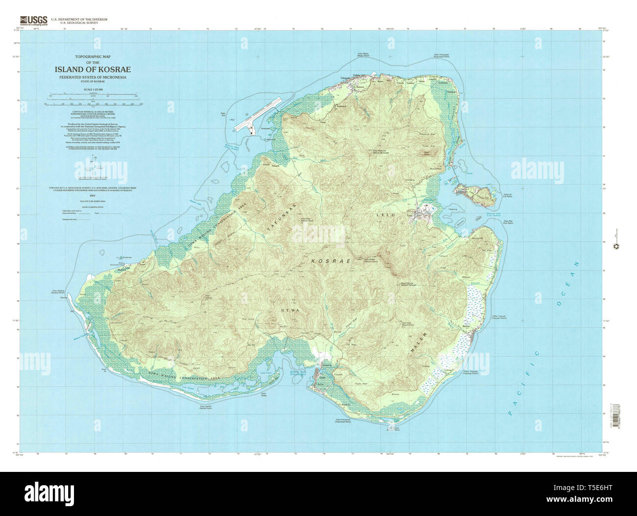 Federated states of micronesia map Cut Out Stock Images & Pictures - Alamy