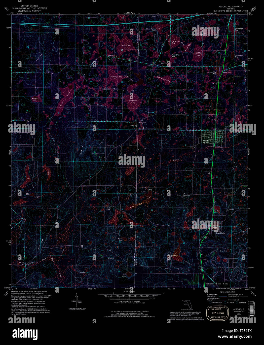 Alford florida map hi-res stock photography and images - Alamy