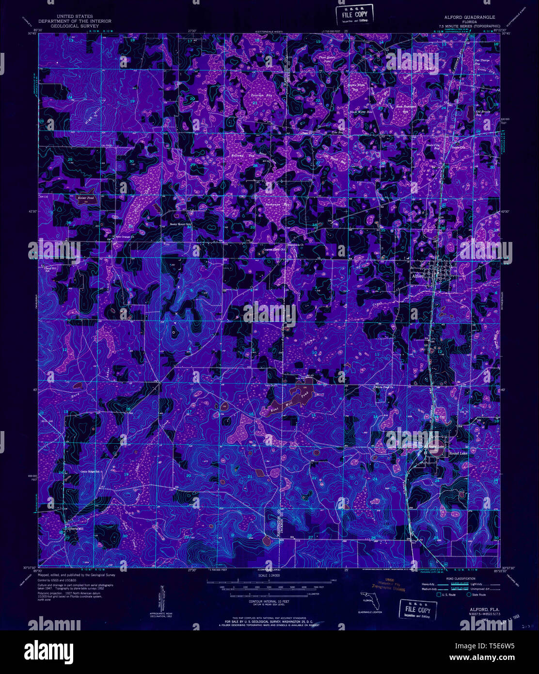 Alford florida map hi-res stock photography and images - Alamy
