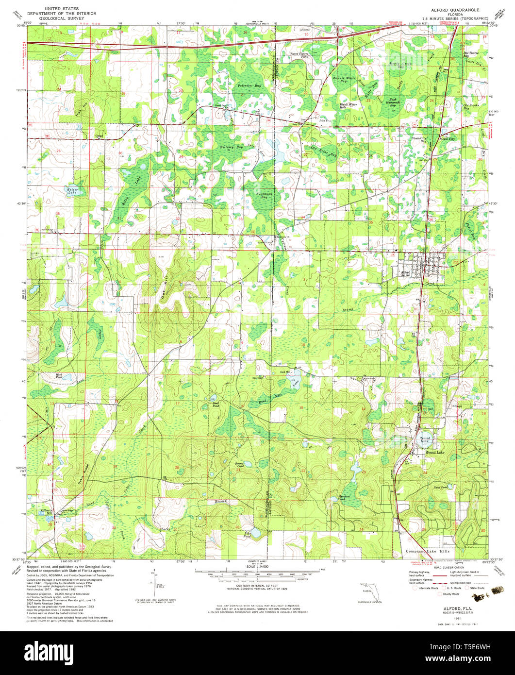 Alford florida map hi-res stock photography and images - Alamy