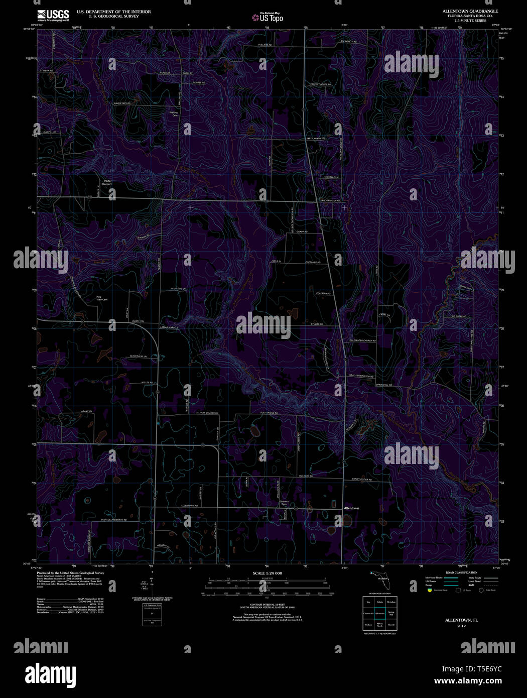 Map of allentown hi-res stock photography and images - Alamy