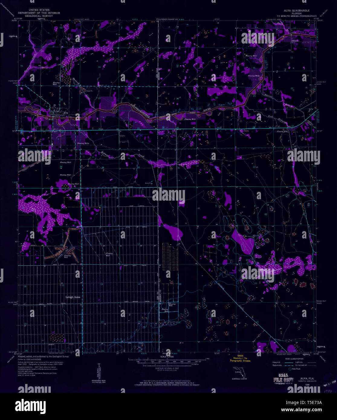 Alva map hi-res stock photography and images - Alamy