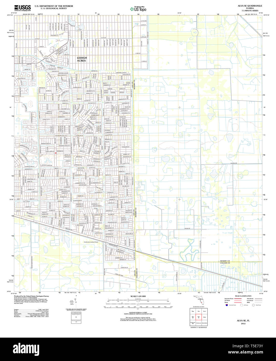 Alva map hi-res stock photography and images - Alamy