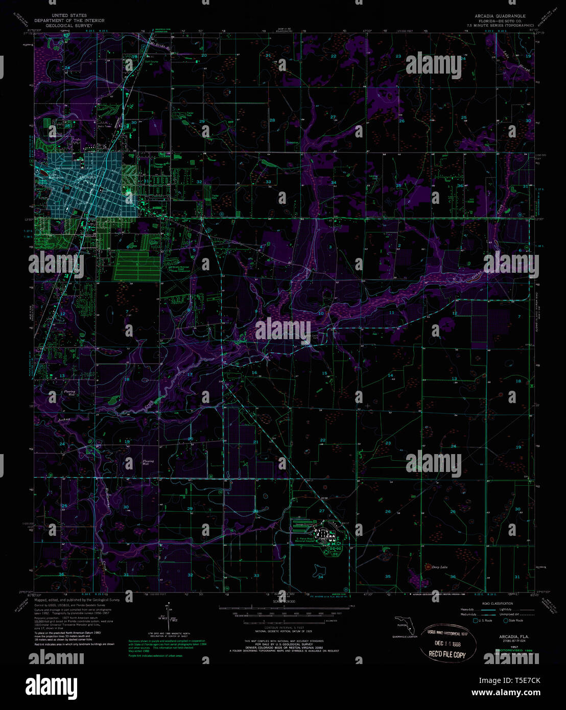 Map of arcadia hi-res stock photography and images - Alamy