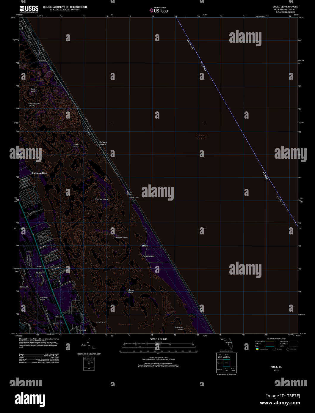 Ariel maps hi-res stock photography and images - Alamy