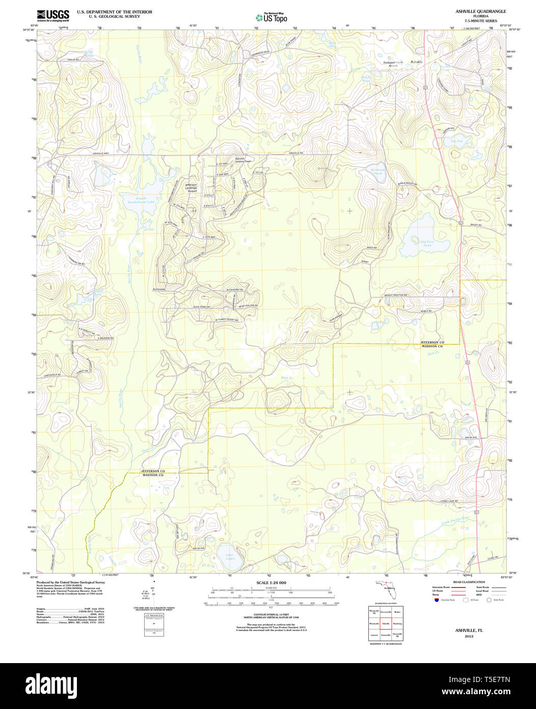 Map of ashville hi-res stock photography and images - Alamy