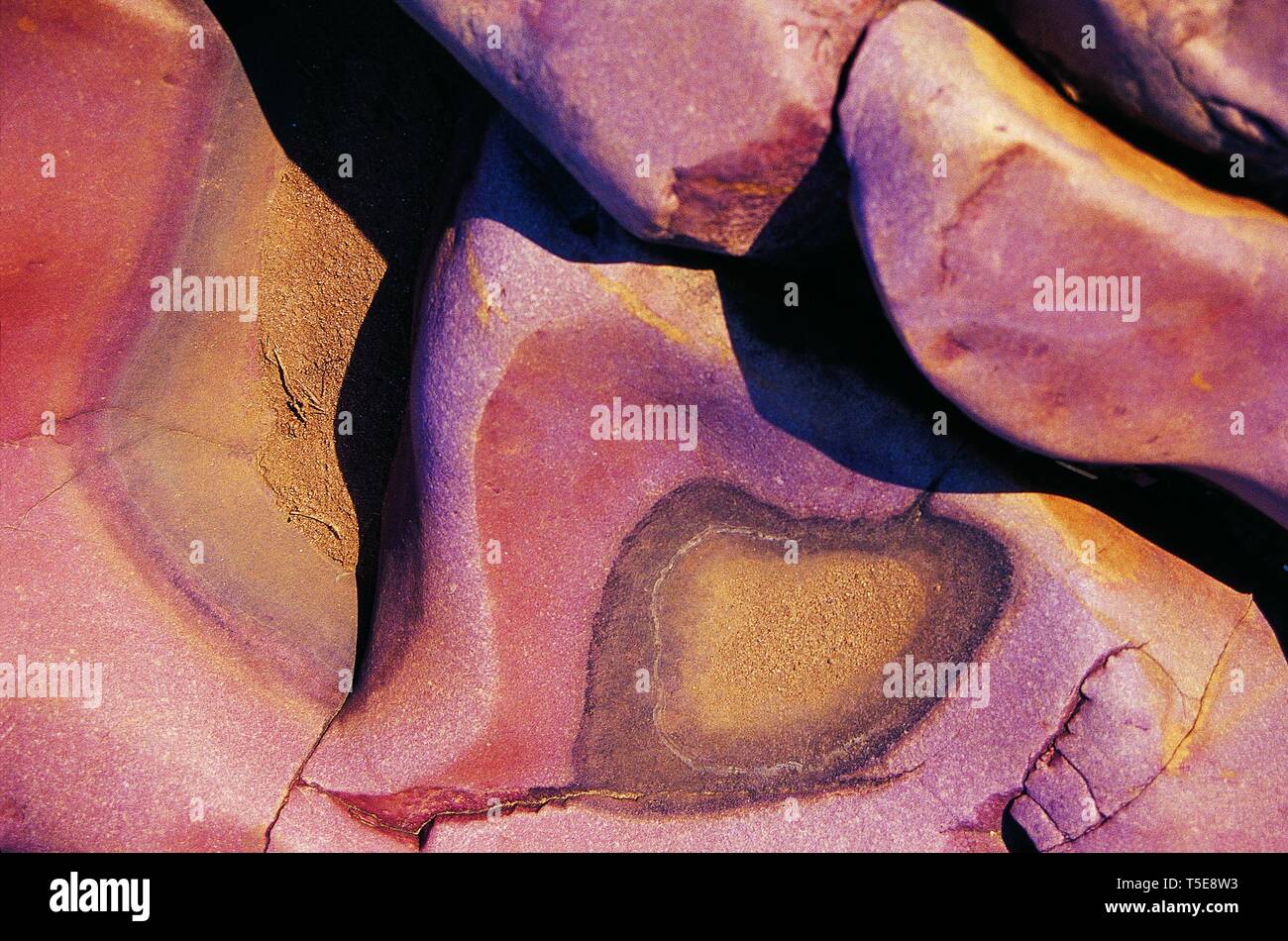 Colourful Rock Design, Bandrabhan, Madhya Pradesh, India, Asia Stock ...
