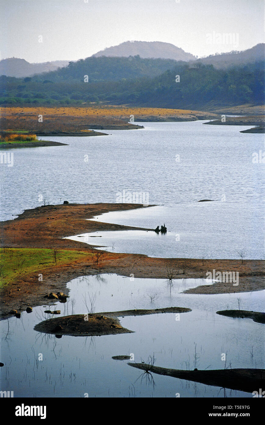 Mountains and river narmada river hi-res stock photography and images ...
