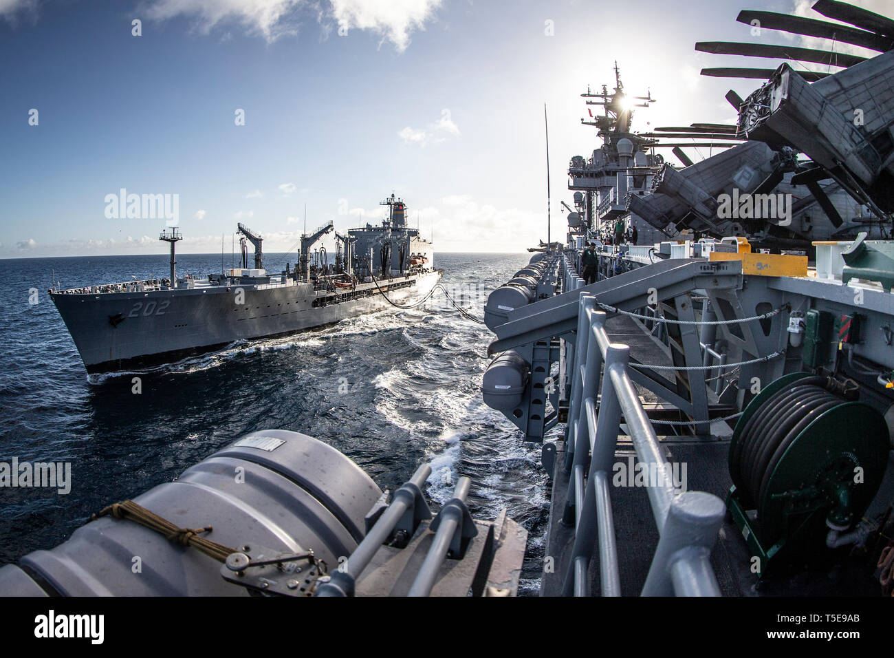 Kaiser class underway replenishment oiler hi-res stock photography and ...
