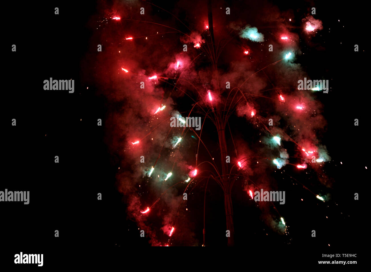 Diwali festival fireworks, India, Asia Stock Photo - Alamy