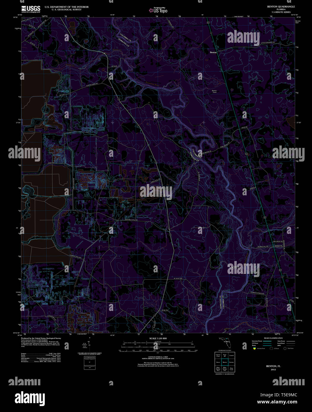 Benton Map High Resolution Stock Photography and Images - Alamy