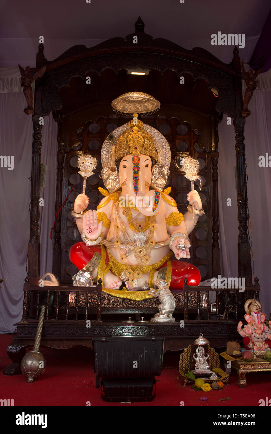 idol of Lord Ganesha, Pune, Maharashtra, India, Asia Stock Photo - Alamy
