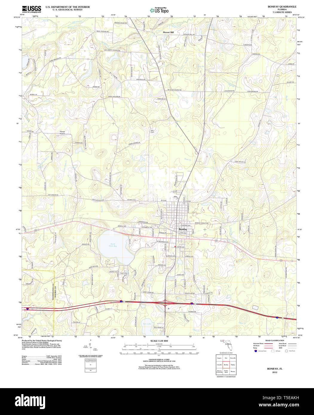 Topo map florida hi-res stock photography and images - Alamy