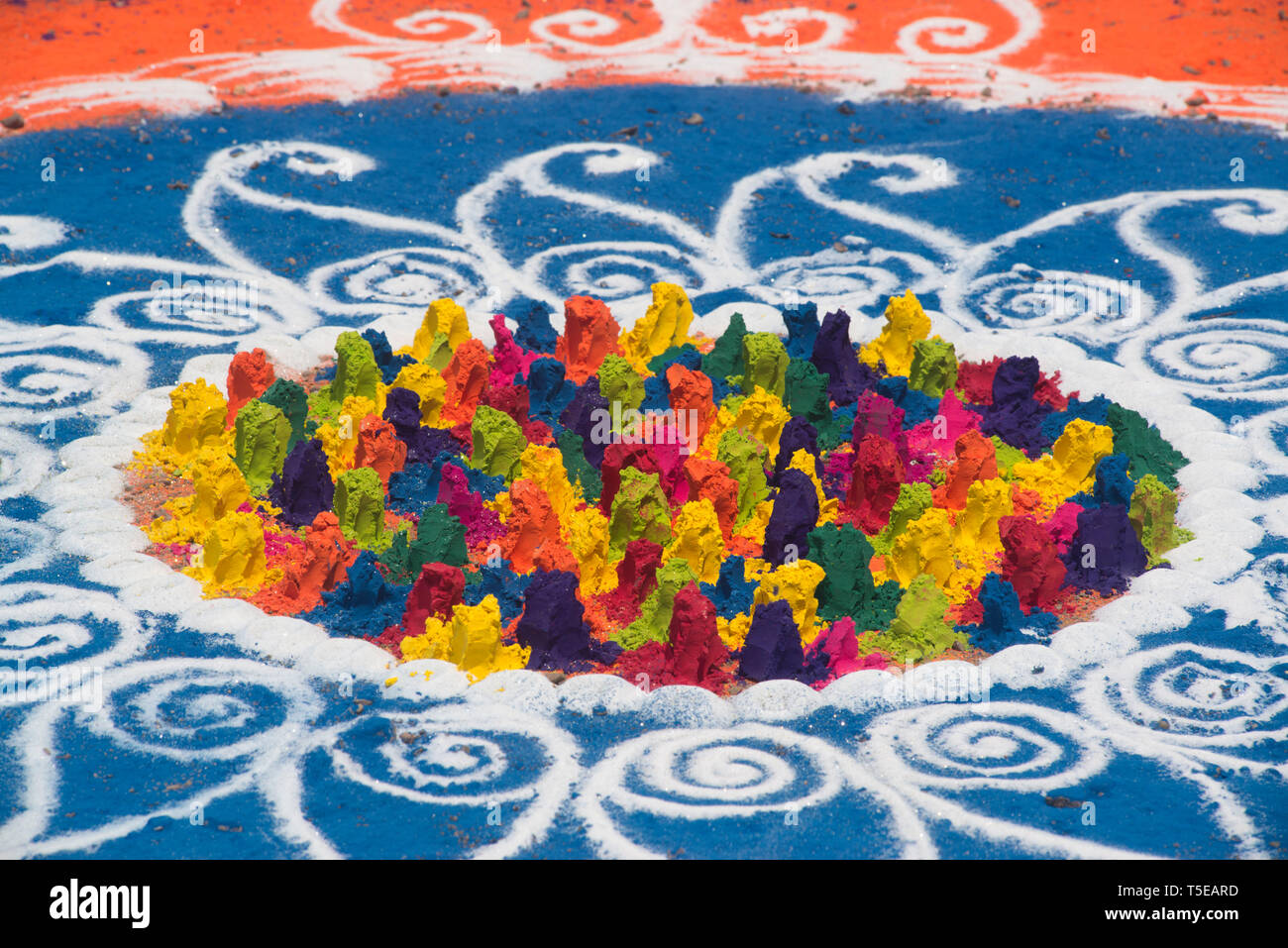 Rangoli for celebrating Gudi Padva Festival, Thane Maharashtra, India ...