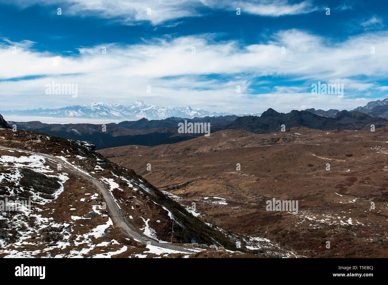 en route Nathula, to Changu Tsomgo Lake, Sikkim, India, Asia Stock ...