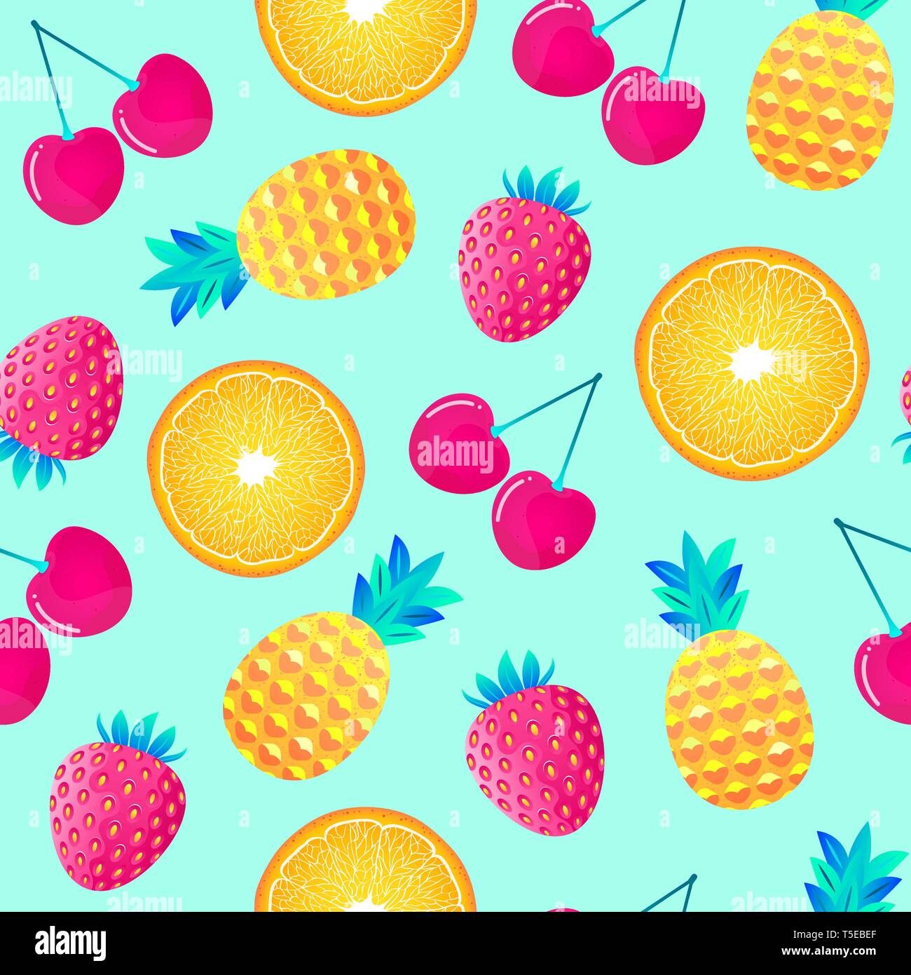 pattern with fruits Stock Vector Image & Art - Alamy