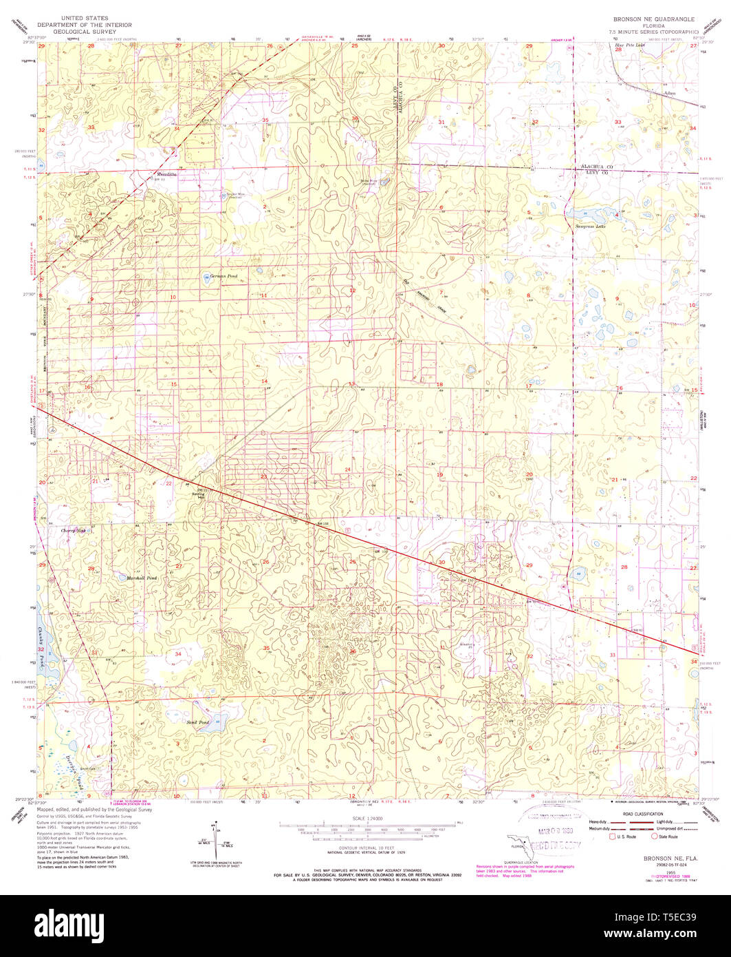 Bronson map hi-res stock photography and images - Alamy