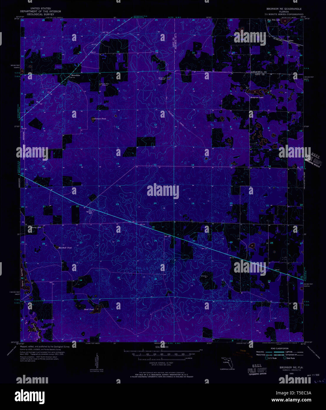 Bronson map hi-res stock photography and images - Alamy