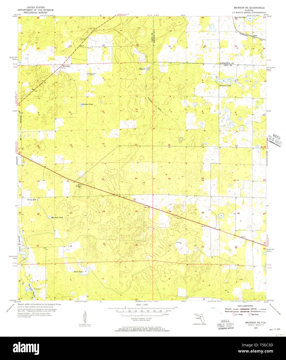Bronson map hi-res stock photography and images - Alamy