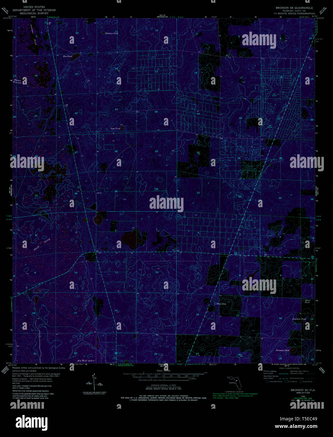 Bronson map hi-res stock photography and images - Alamy