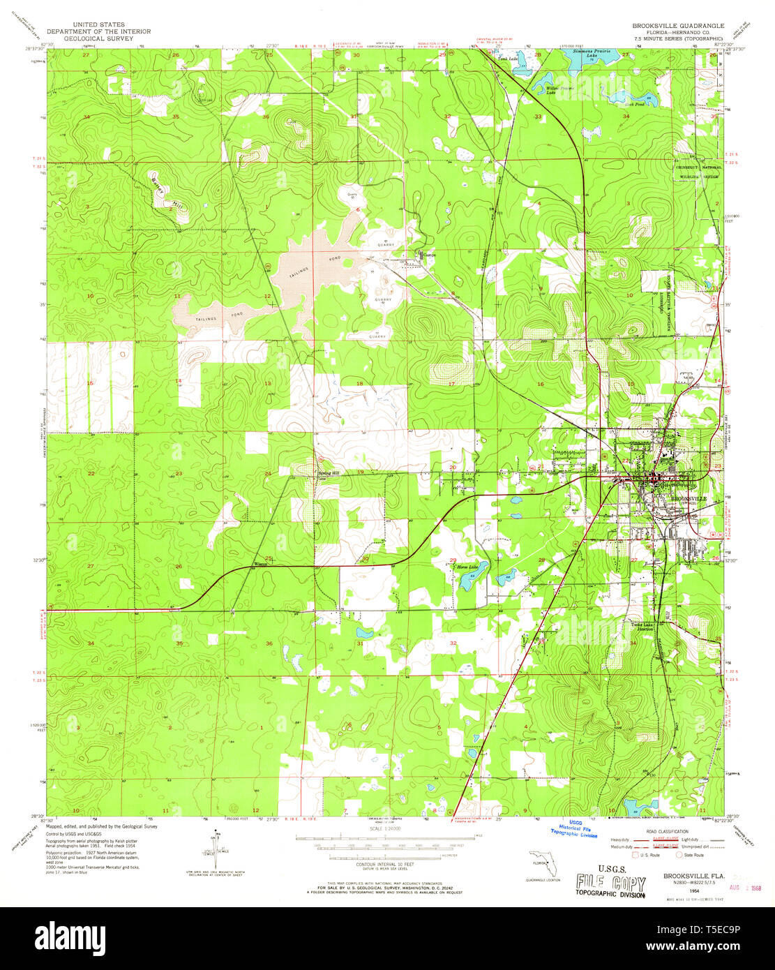Brooksville florida map hi-res stock photography and images - Alamy