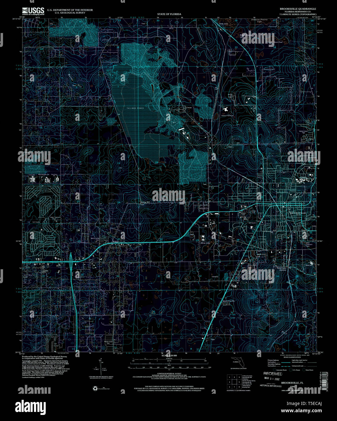 Brooksville florida map hi-res stock photography and images - Alamy