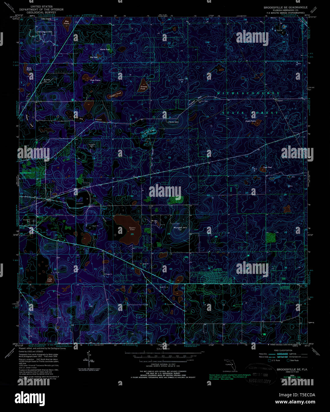 Brooksville florida map hi-res stock photography and images - Alamy
