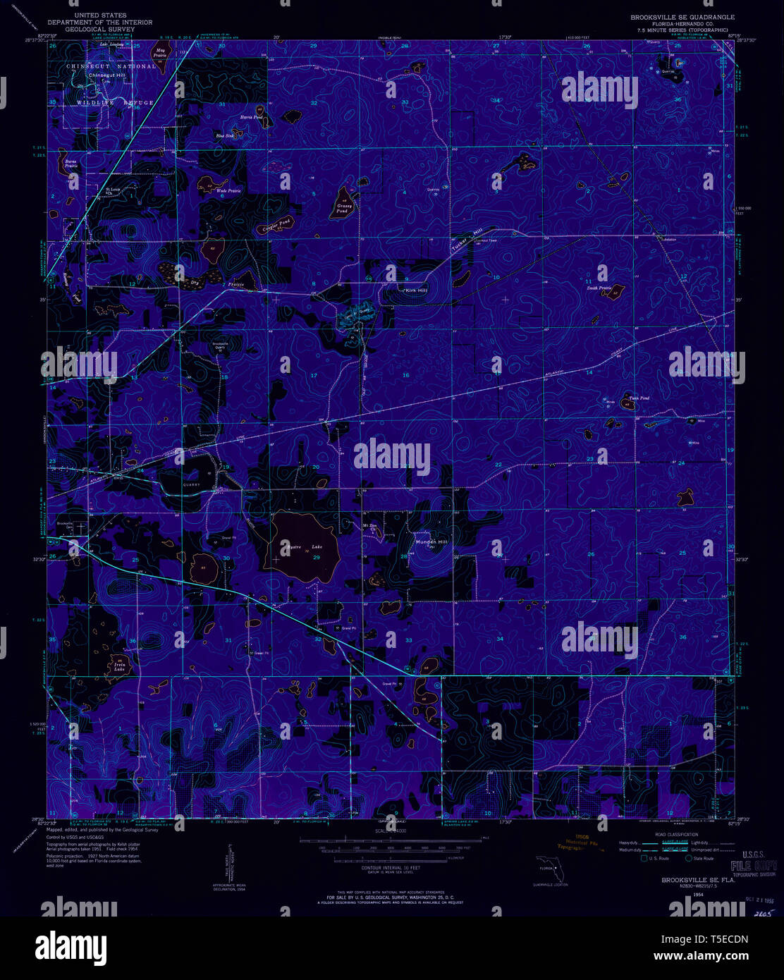 Brooksville florida map hi-res stock photography and images - Alamy