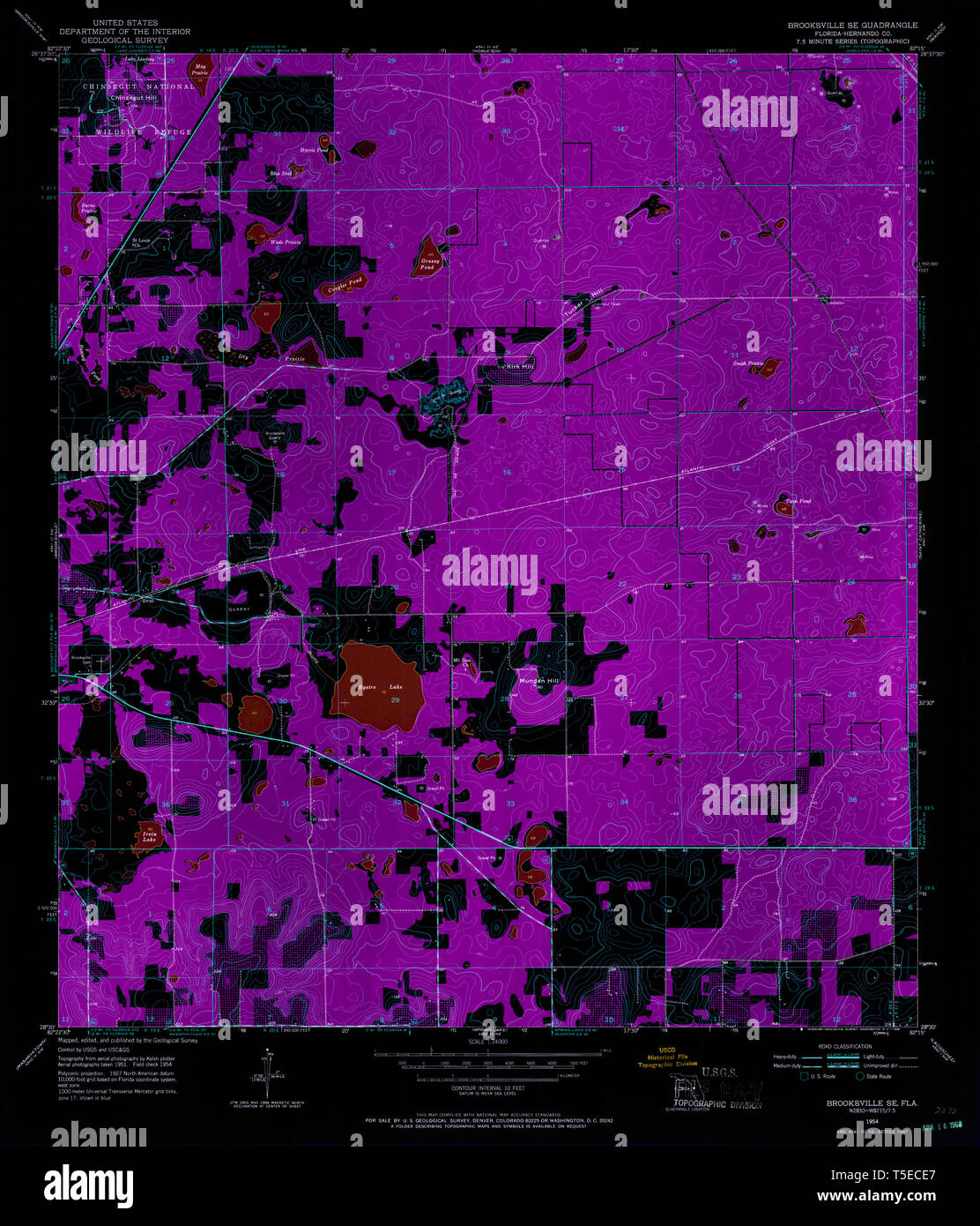 Brooksville florida map hi-res stock photography and images - Alamy