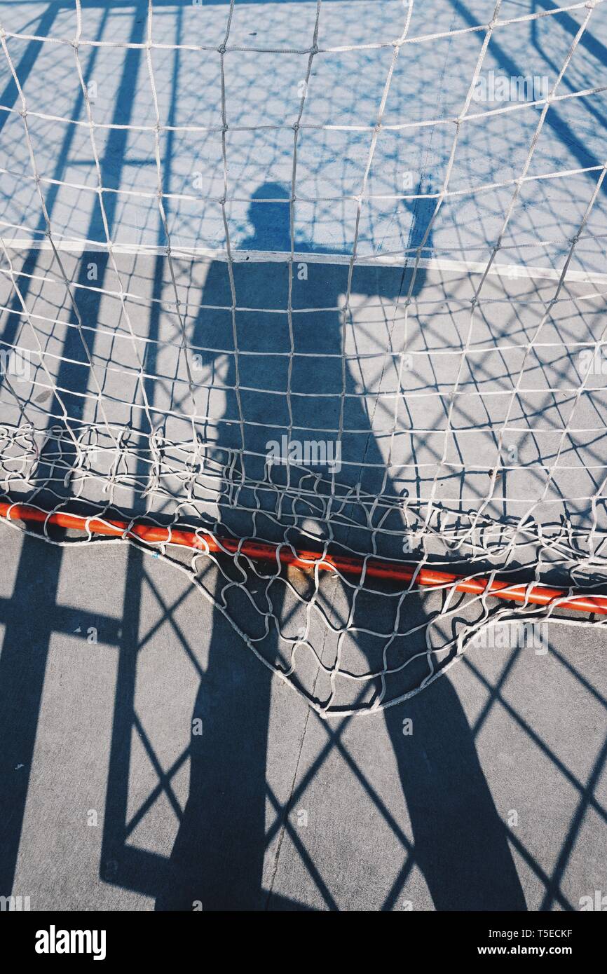 man shadow silhouette on the ground on the street Stock Photo - Alamy