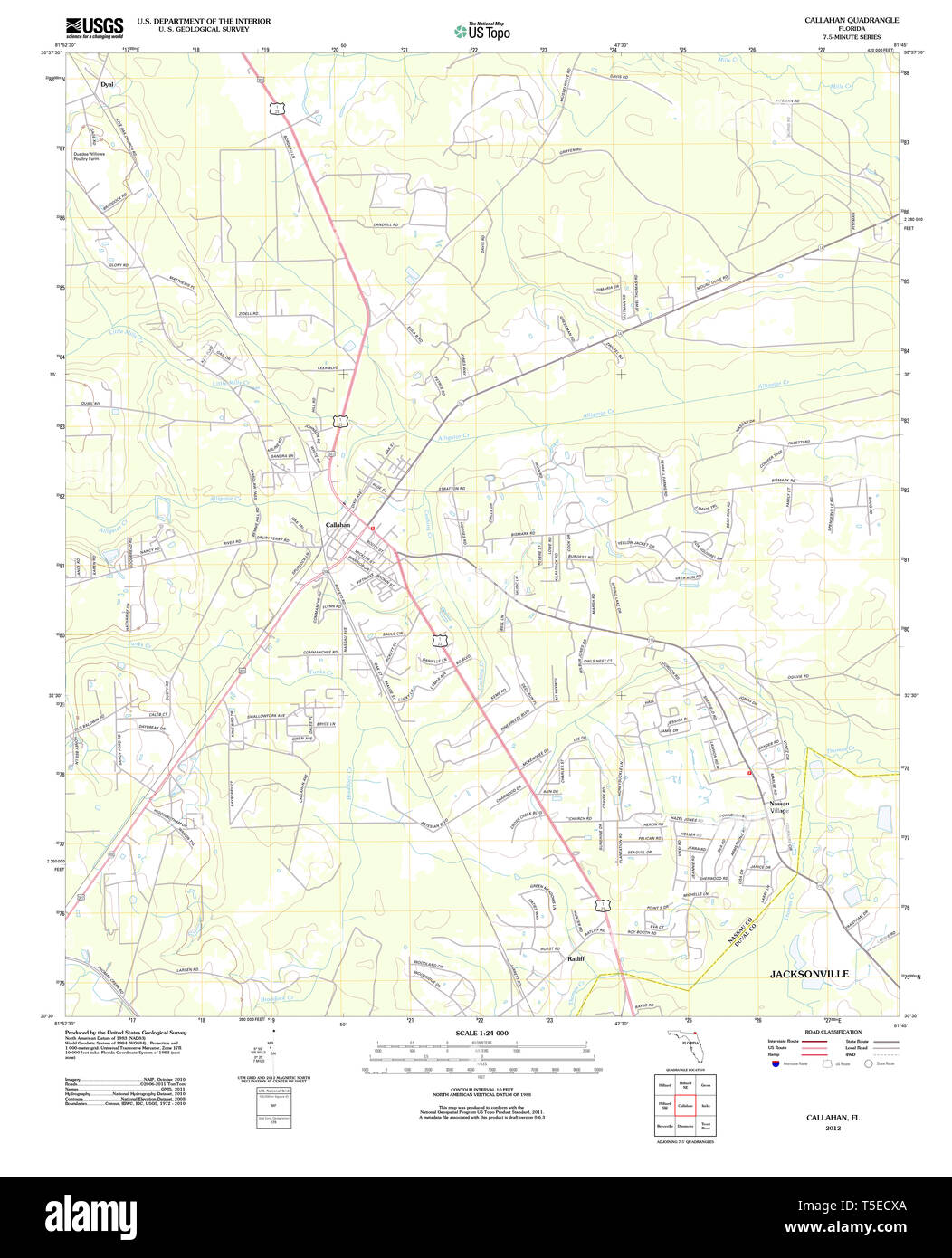 Map of callahan hi-res stock photography and images - Alamy