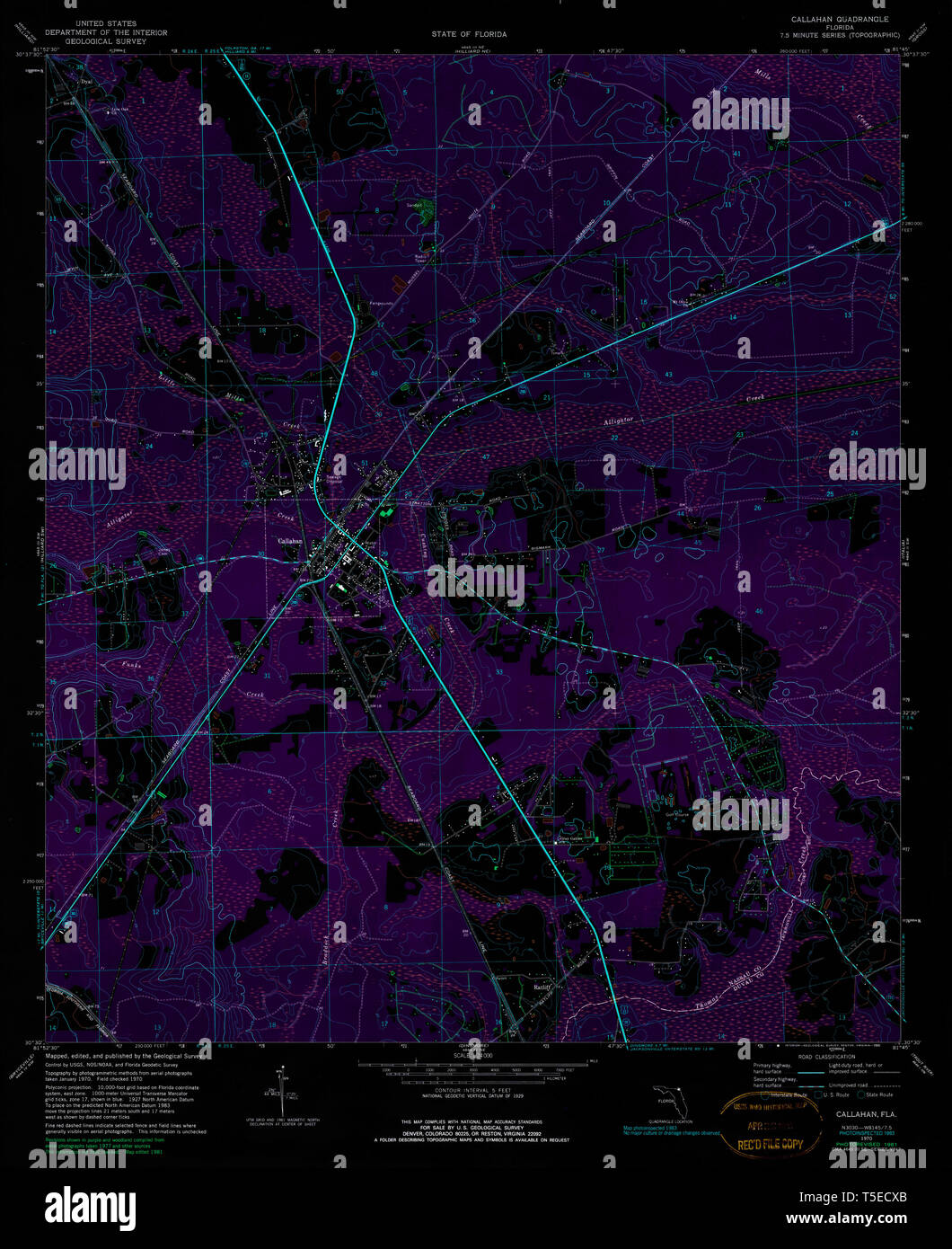 Map of callahan hi-res stock photography and images - Alamy