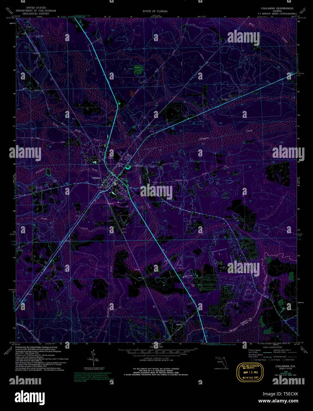 Map of callahan hi-res stock photography and images - Alamy
