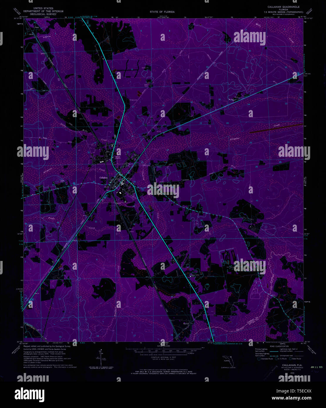 Map of callahan hi-res stock photography and images - Alamy