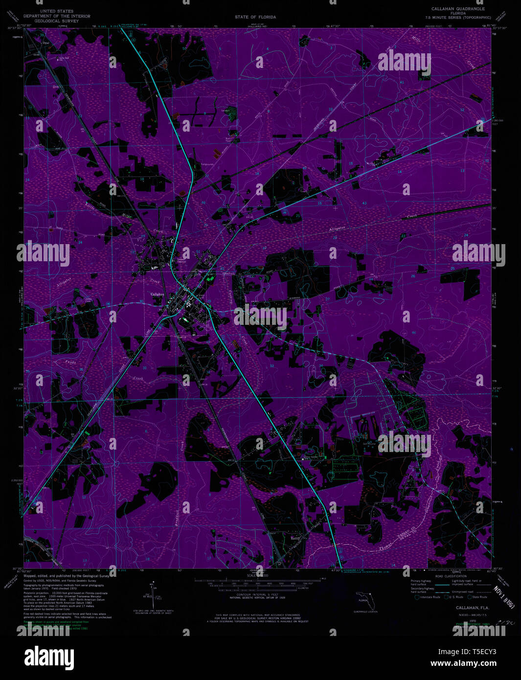 Map of callahan hi-res stock photography and images - Alamy