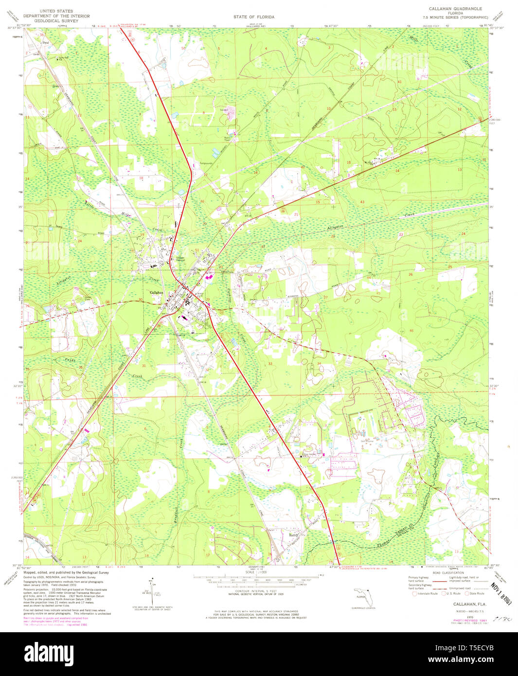 Map of callahan hi-res stock photography and images - Alamy