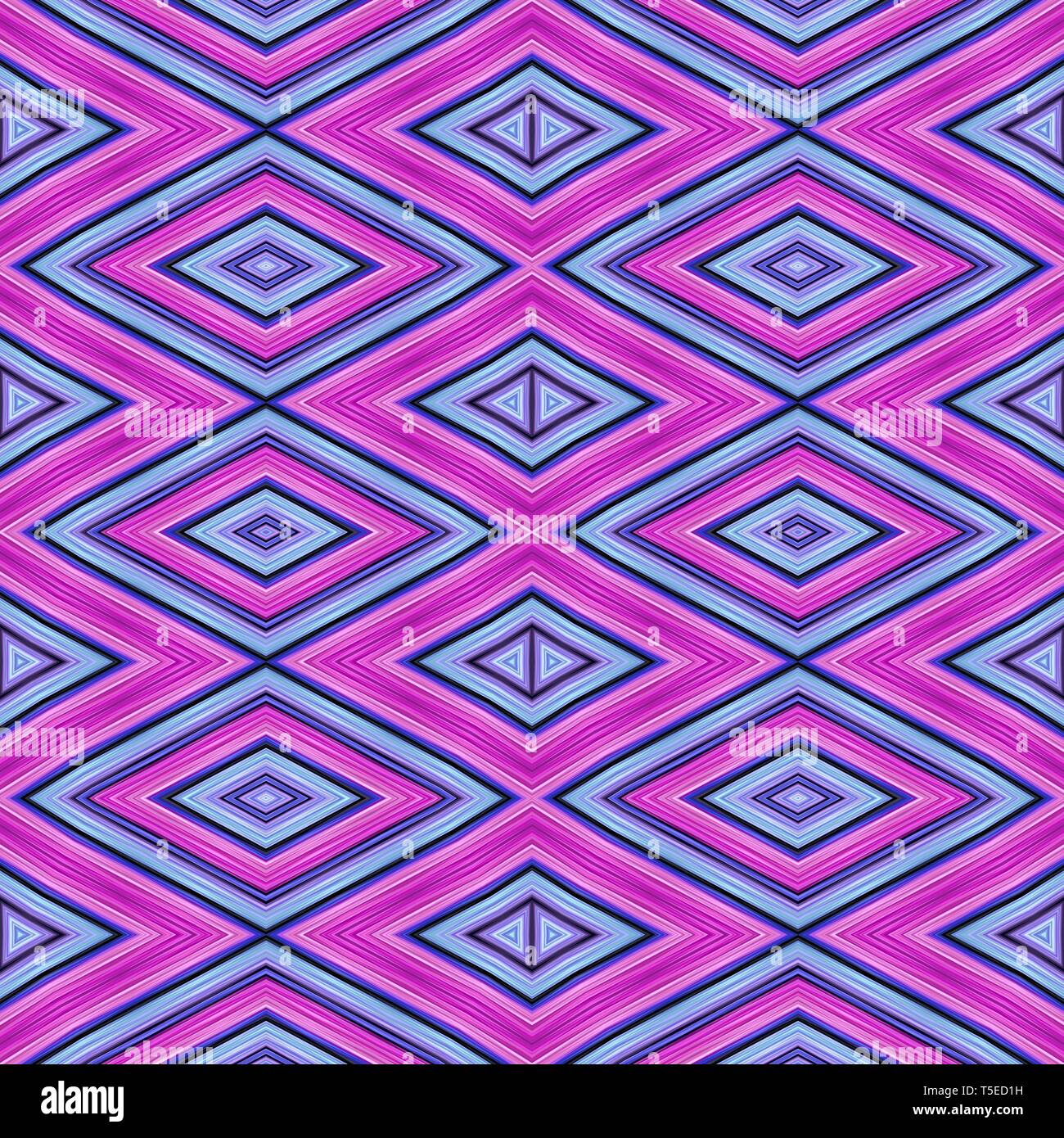 seamless diamond pattern with hot pink, blue, light blue, lavender ...