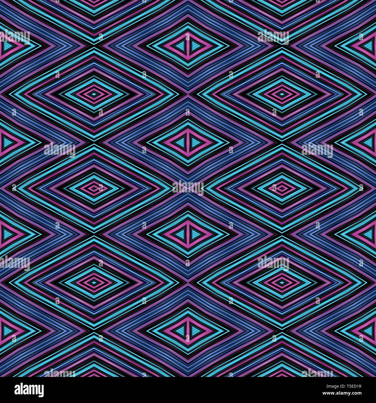 seamless diamond pattern with navy blue, blue, teal, purple colors ...