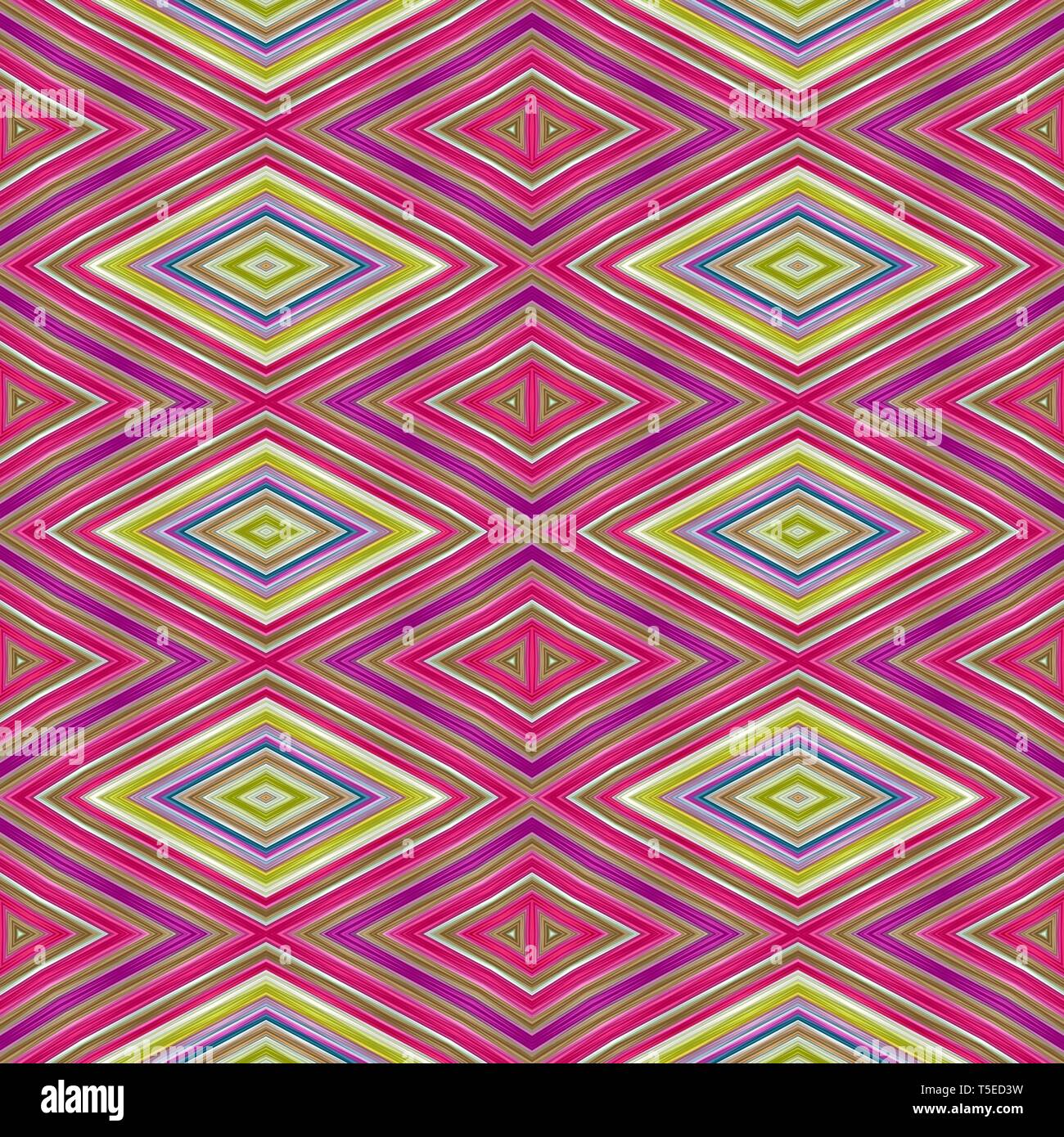 seamless diamond pattern with magenta, pink, olive green, beige, purple ...