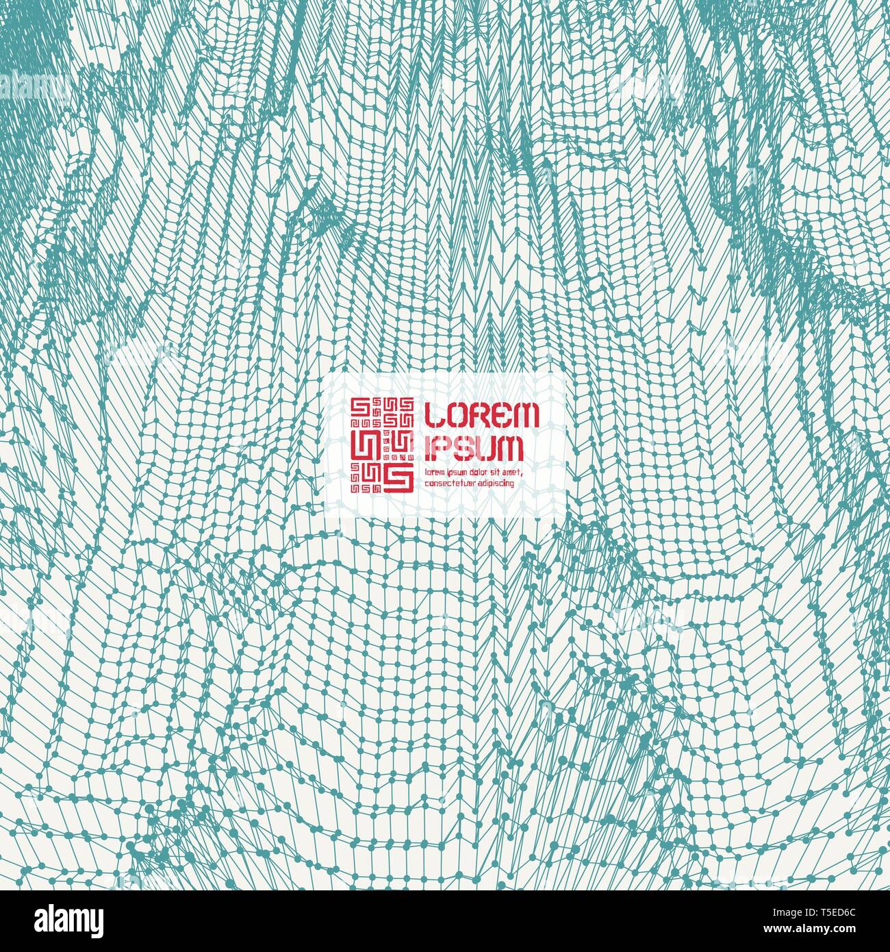 Lattice Structure. Science or Technology Background. Graphic Design. 3D ...