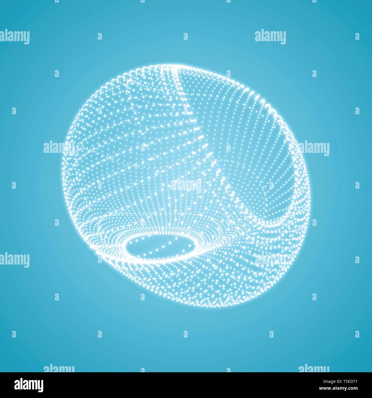 Abstract 3d Connection Structure Geometric Shape For Design Molecular